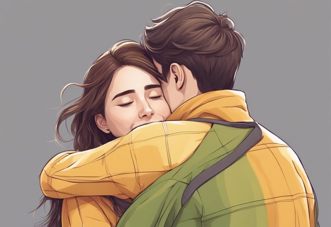 Why Do Girls Hug Guys Around the Neck